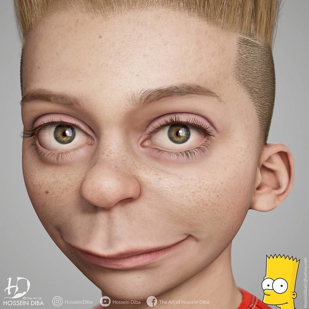 These Realistic Recreations Of ‘The Simpsons’ Characters Are Super Cool ...